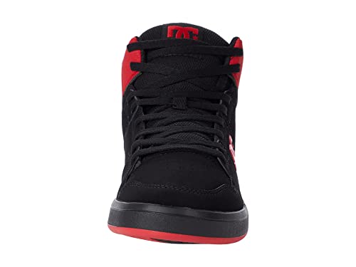 DC Mens Cure Casual High-Top Skate Shoes Sneakers Black/Black/Red 12 D - Medium