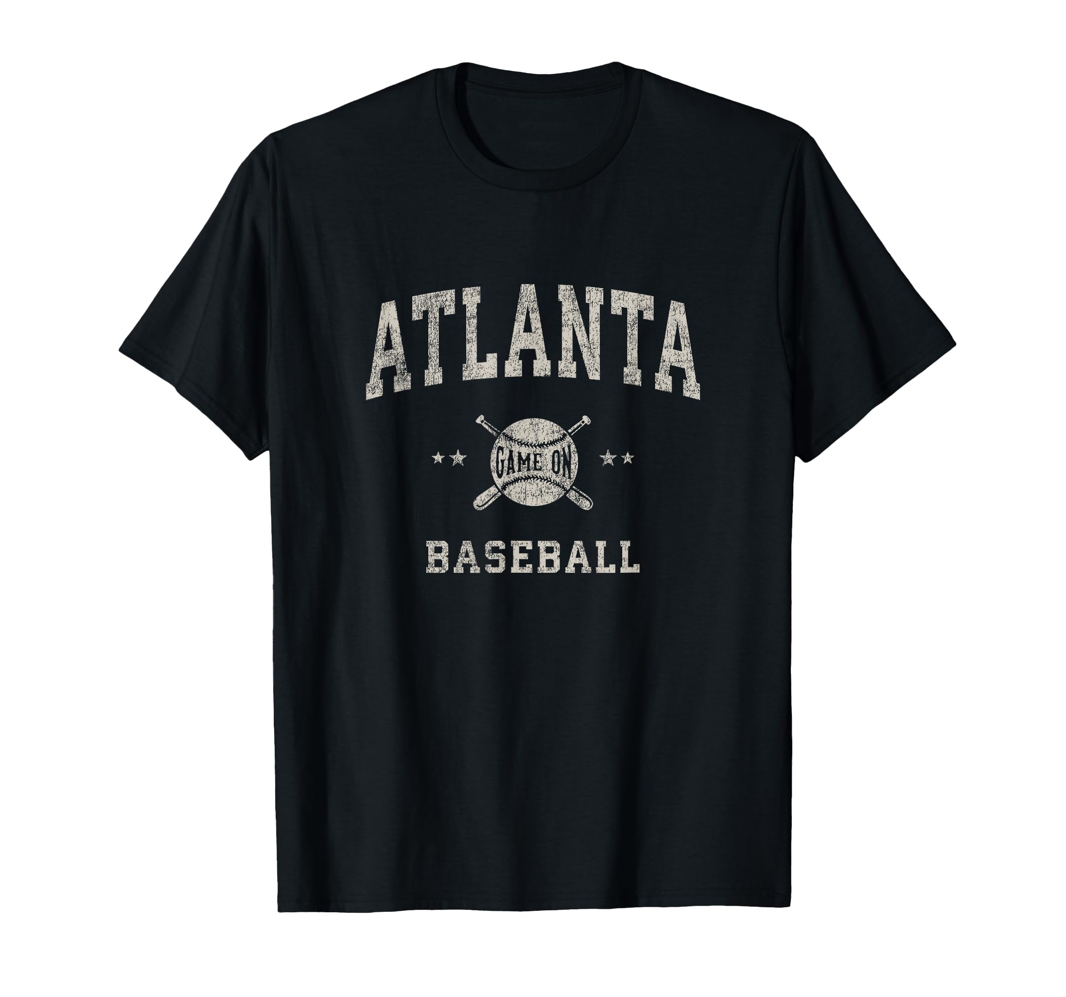 Atlanta Vintage Baseball Throwback Retro Design T-Shirt