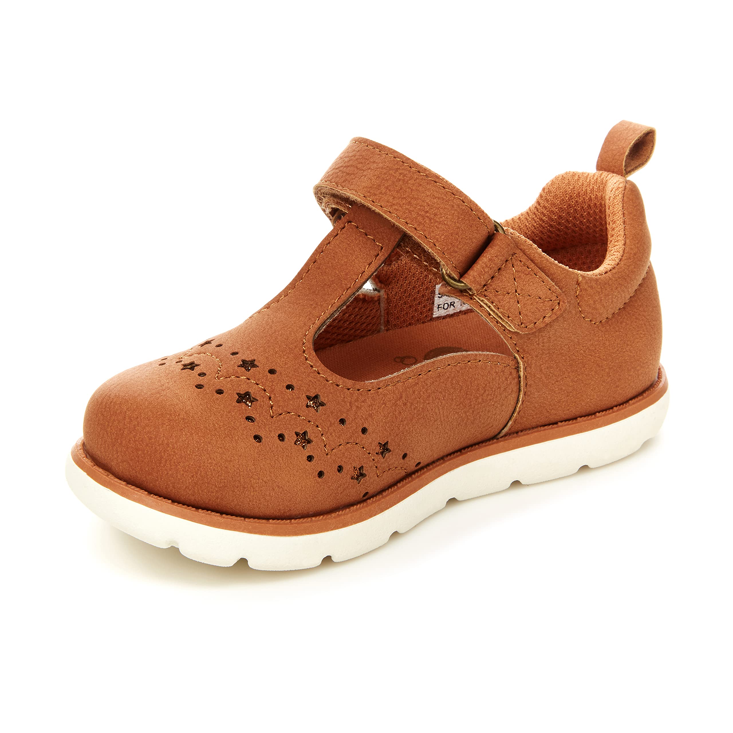 Stride Rite 360 Girls Lacey Mary Jane Flat, Tan, 5 Toddler US