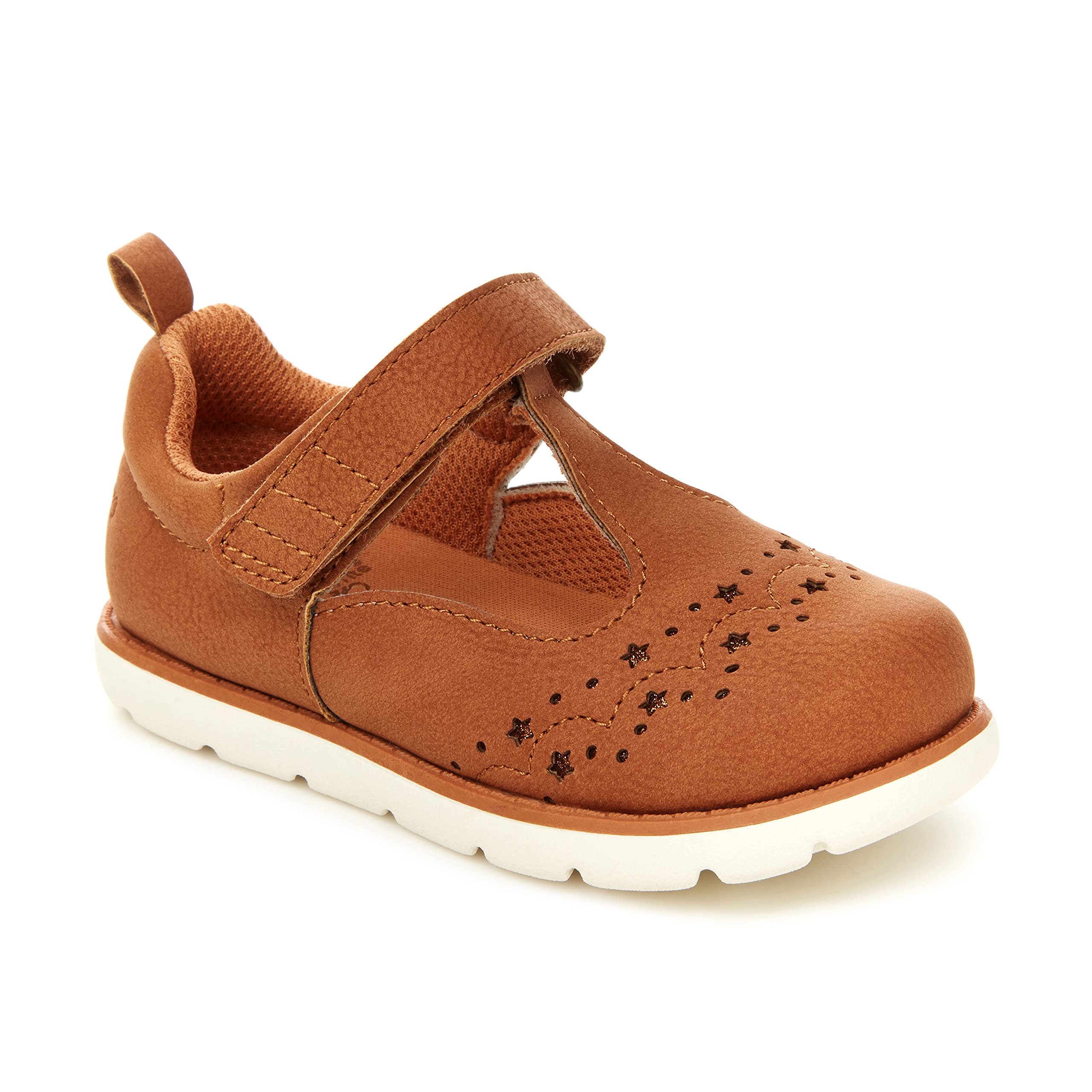 Stride Rite 360 Girls Lacey Mary Jane Flat, Tan, 5 Toddler US