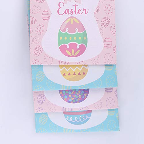 KEPATO 12 PCS Easter Gift Bags Paper Bag with Handles Bunny Design for Easter Egg Hunts, Party Favors Candies Goodie Bags Bulk,Packaging, Gifts