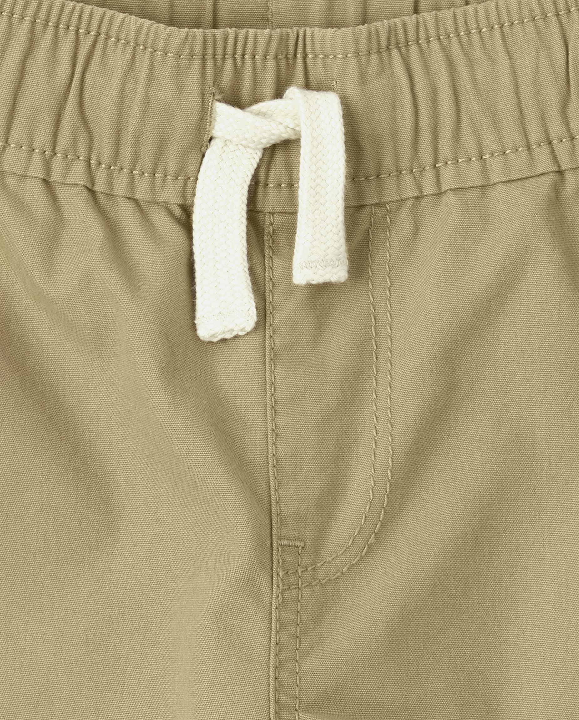 The Children's Place boys Pull On Jogger Shorts, FLAX, 7