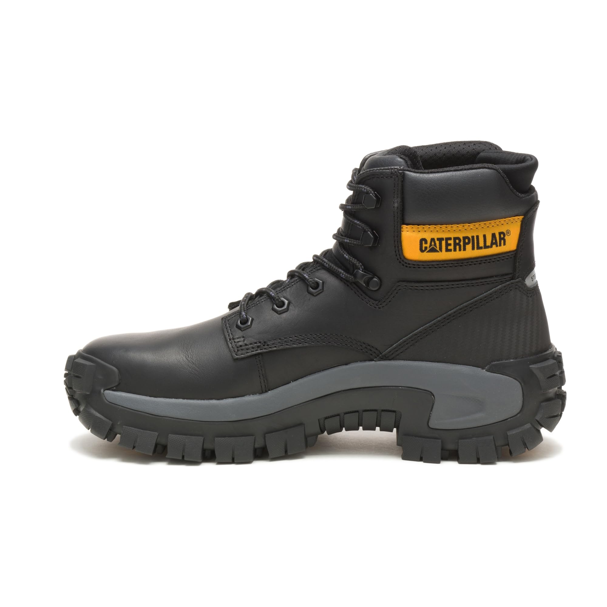 Cat Footwear Men's Invader Hi Steel Toe Construction Boot, BLACK, 10 M