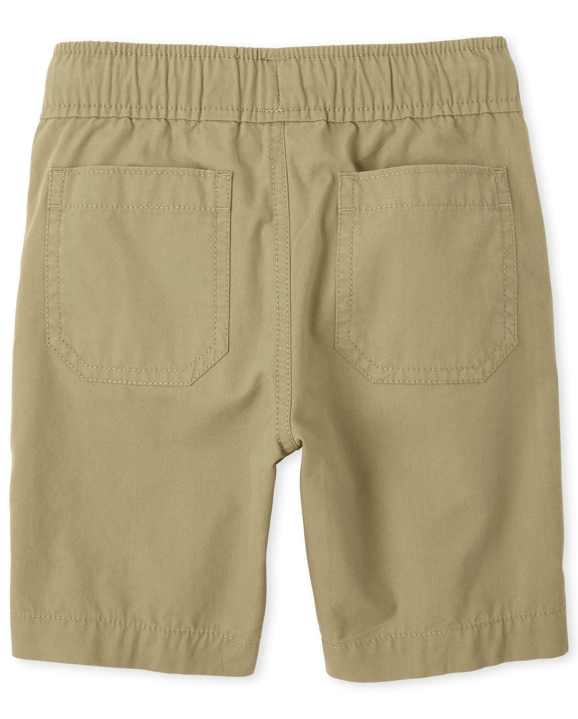 The Children's Place boys Pull On Jogger Shorts, FLAX, 7