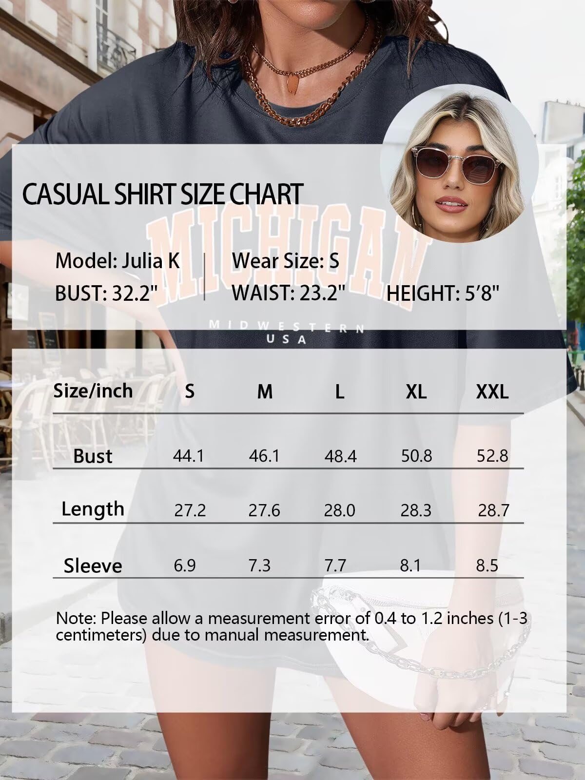 Women’s Casual Letter Graphic Print Short Sleeve Tunic Tops Round Neck Loose Tee Oversized Drop Shoulder Longline T Shirts