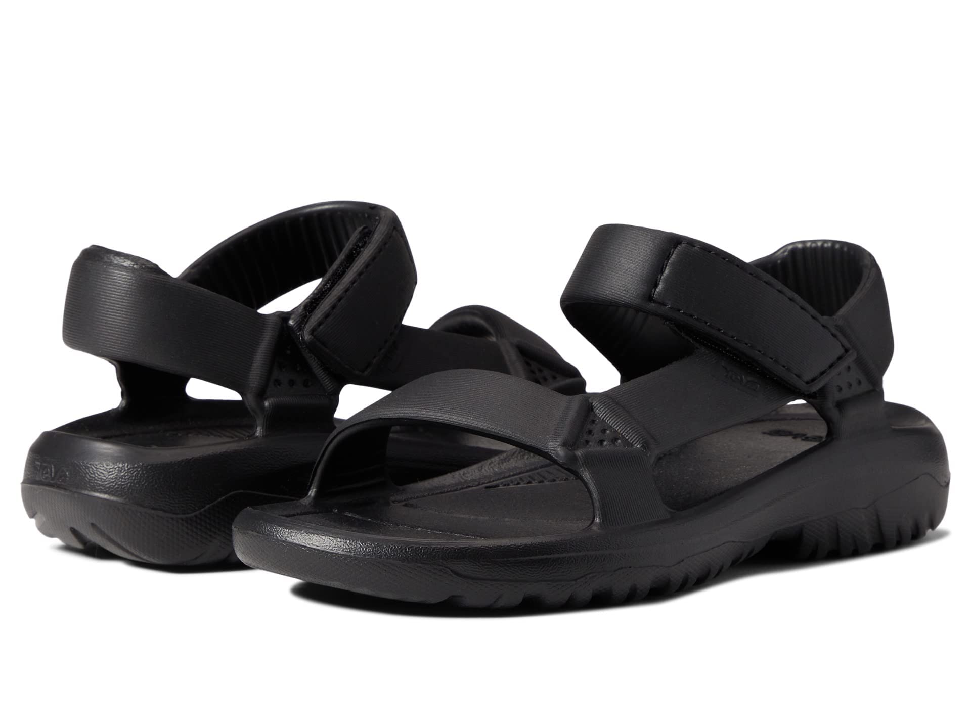 Teva K Hurricane Drift Sandal, Black/Black, 12 US Unisex Little Kid
