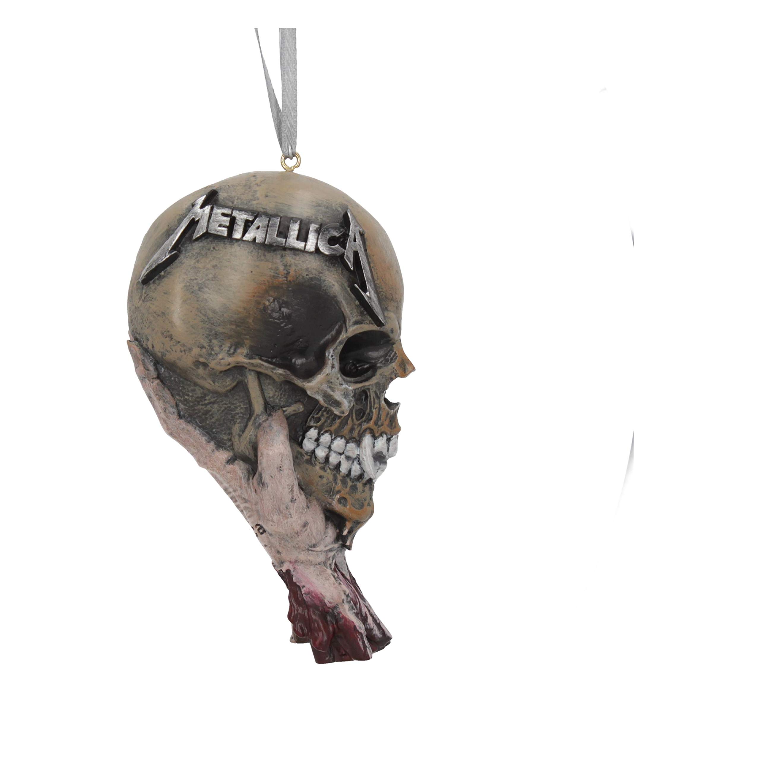Nemesis Now Metallica Sad But True Hanging Ornament 10.8cm, Officially Licensed Metallica Merchandise, Rock Band Christmas Decoration, Cast in The Finest Resin, Expertly Hand-Painted