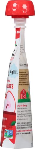 Once Upon a Farm Organic Apple & Cinnamon Overnight Oats, 4.0 Oz