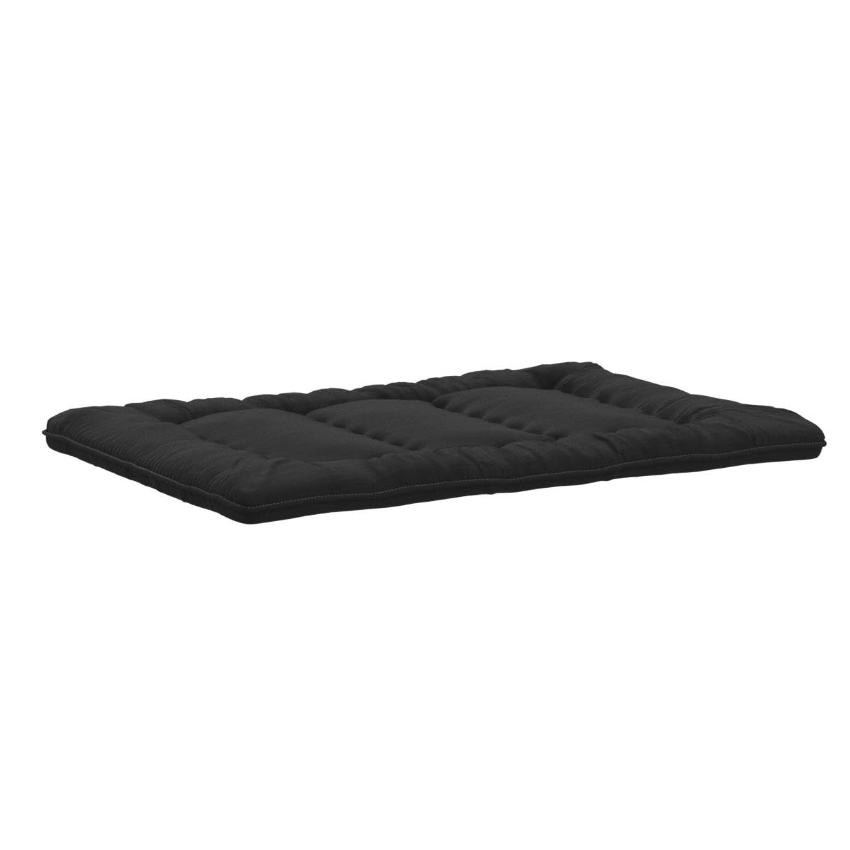 YOSHOOT Japanese Shiki Futon Mattress For Floor, Bed Folding Portable Camping Roll Up Mattress Thicken Mattress Sleeping Pad for Guest Room Full Size, Black