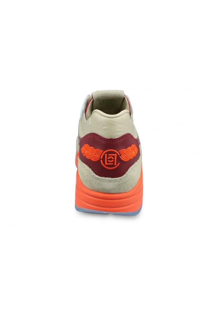 Nike Men's Air Max 1 Running Shoe, Net/Deep Red-orange Blaze, 8