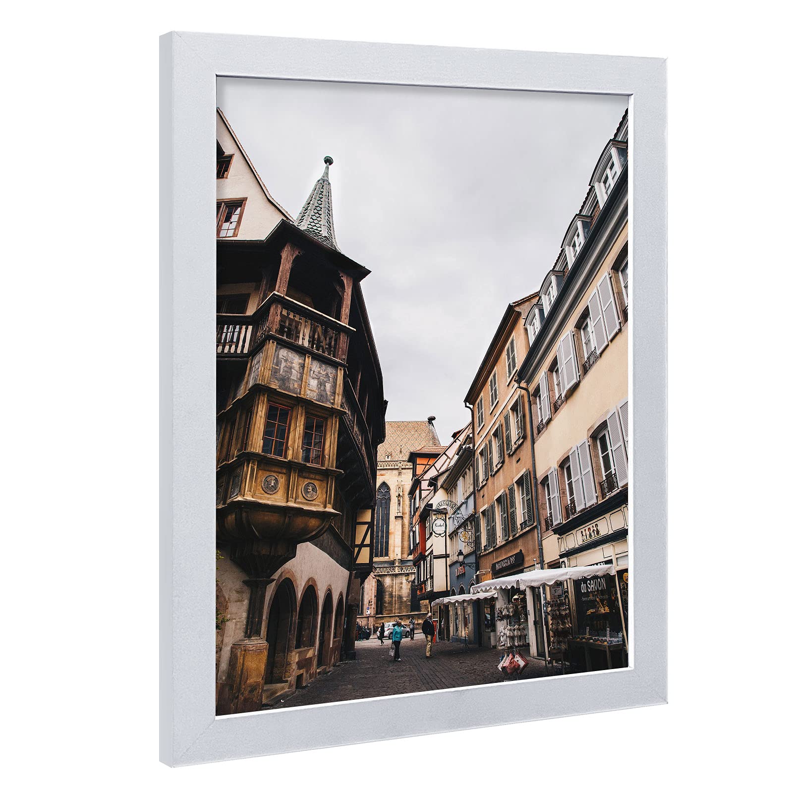 VCK 16x20 Poster Frame in White with Polished Plexiglass Set of 5 Horizontal and Vertical Formats with Included Hanging Hardware