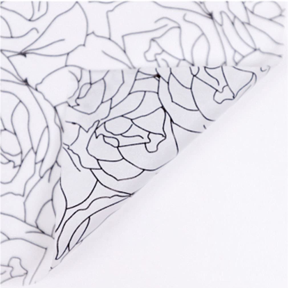 FWSA WRAPS Korean Tissue Paper for Flowers Bouquet Inside Lining Paper Shoes Clothes Packaging Supplies 28 sheets/bag 19.7 x 27.5 inches (4 Black and White)