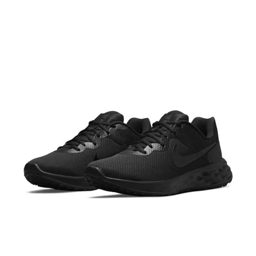NIKE Men's Race Sneaker, Black Black Dk Smoke Grey, 10