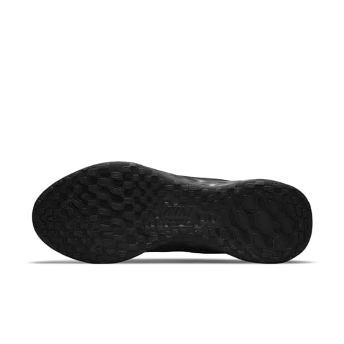 NIKE Men's Race Sneaker, Black Black Dk Smoke Grey, 10