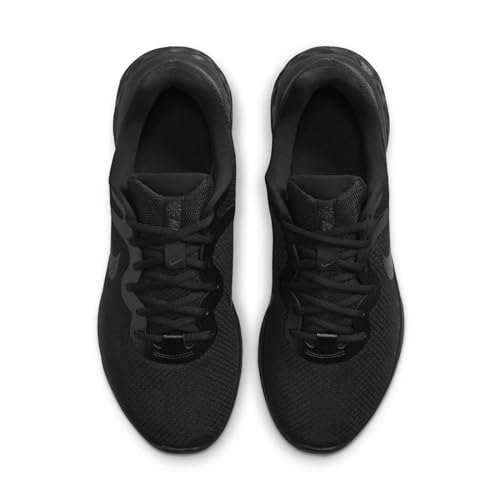 NIKE Men's Race Sneaker, Black Black Dk Smoke Grey, 10