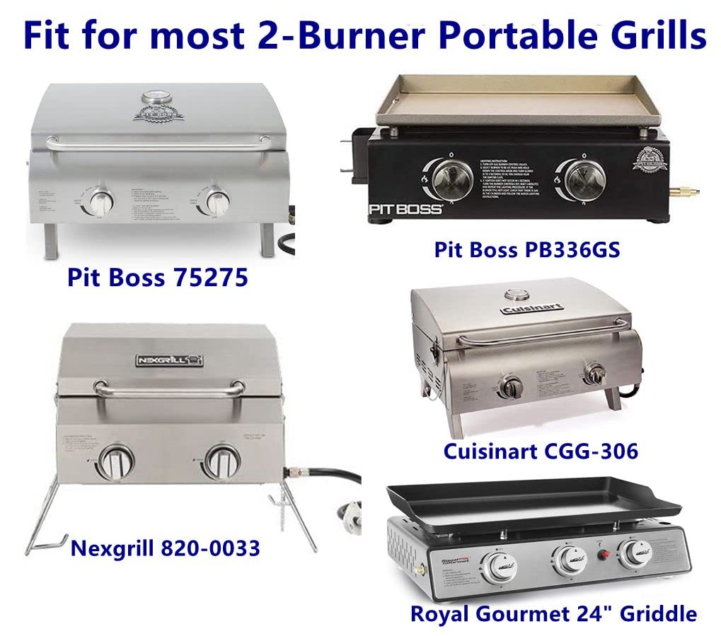 Heavy Duty 24 Inch Grill Cover Compatible with Cuisinart CGG-306, Royal Gourmet 24ββ Tabletop Griddle PD1301R/ PD1301S, Ninja OG751, Compatible with Pit Boss 75275 & PB336GS