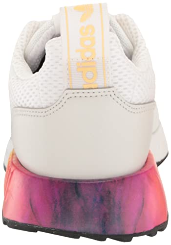 adidas Originals Women's Multix Sneaker, White/Orange Tint/Grey One, 6.5