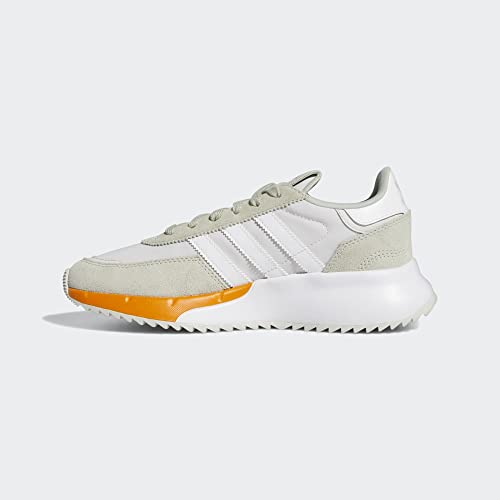 adidas Originals Women's Retropy F2 Sneaker, Grey One/White/Orange Rush, 10