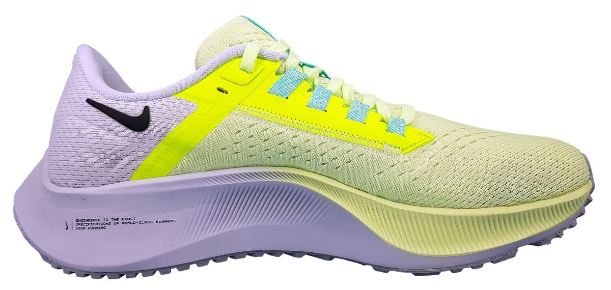 Nike Womens Air Zoom Pegasus 38 Running Trainers CW7358 Sneakers, Barely Volt/Black 700, 9