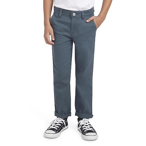 Levi's Boy's 502 Regular Taper Fit Chino Pants, Dark Slate, 10