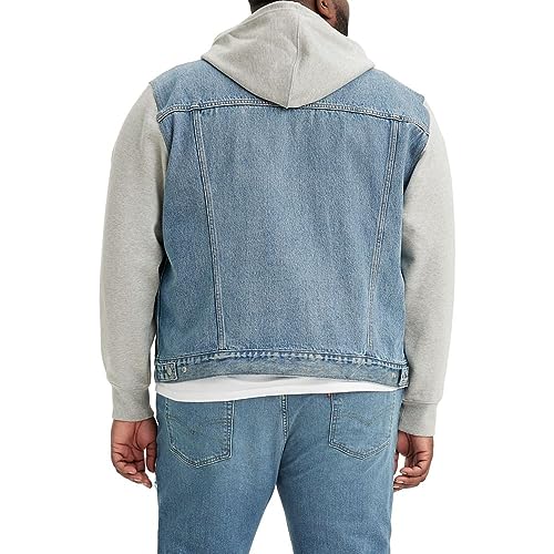 Levi's Men's Hybrid Hoodie Trucker Jacket, Candy Man, Large