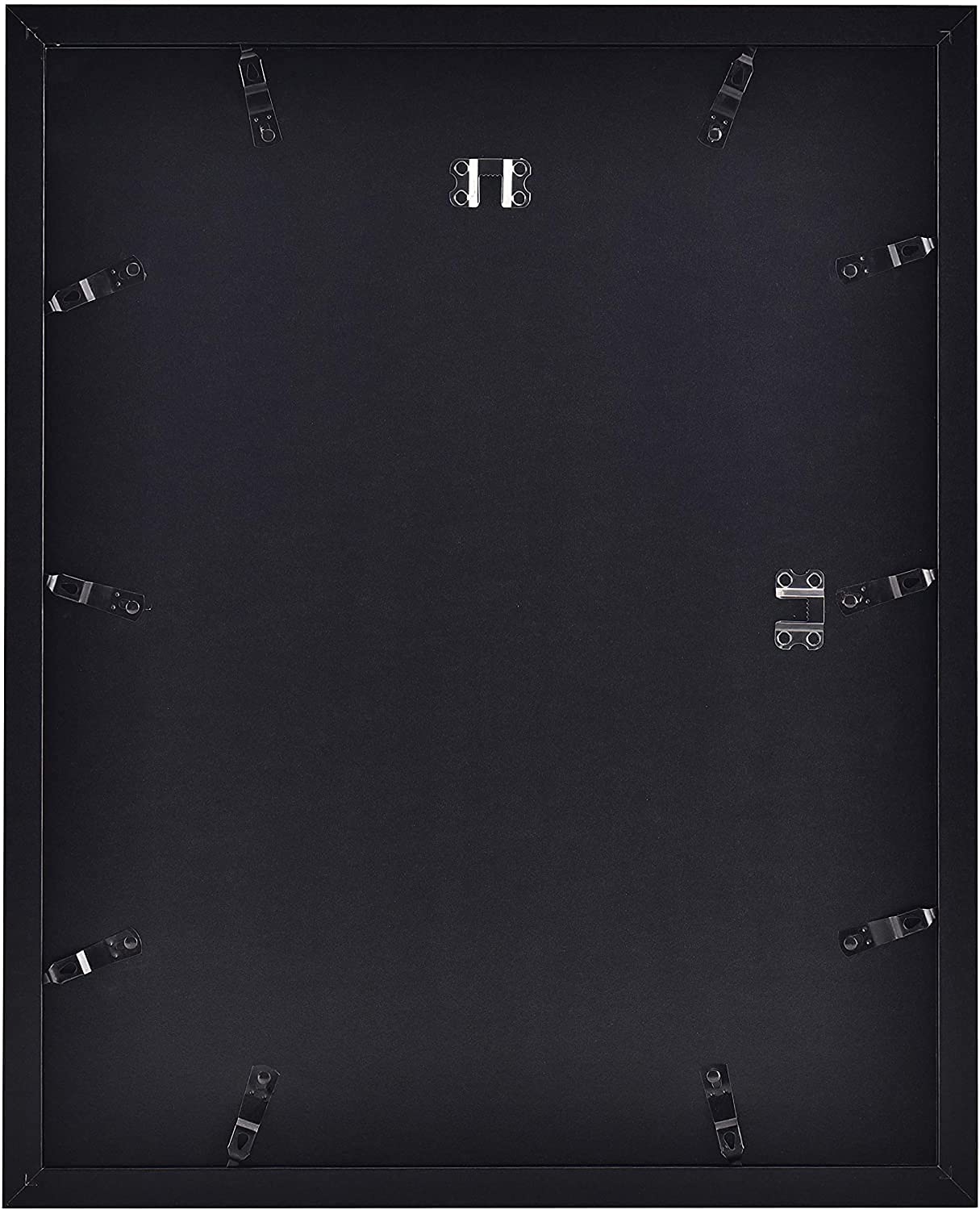 skyDrama Black 16x20 Picture Frames matted to 11x14 Photos, Polystyrene Glass for Wall Hanging-2 Sets.
