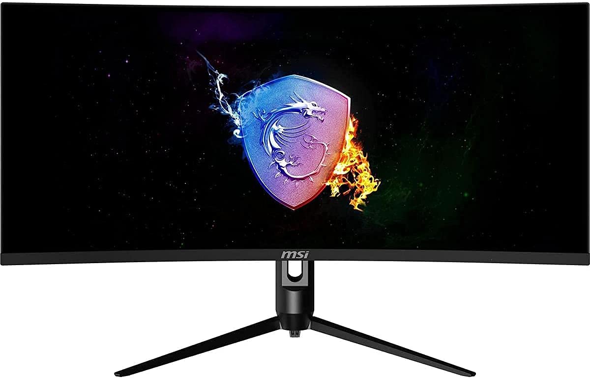 MSI Optix MAG342CQR 1500R Curvature 21:9 Aspect Ratio Narrow Bezel 1ms 3440 x 1440 (UWQHD) 144Hz Refresh Rate Tilt/Swivel/Height/Pivot Adjustment 34" AMD Freesync Gaming Curved Monitor (Renewed)