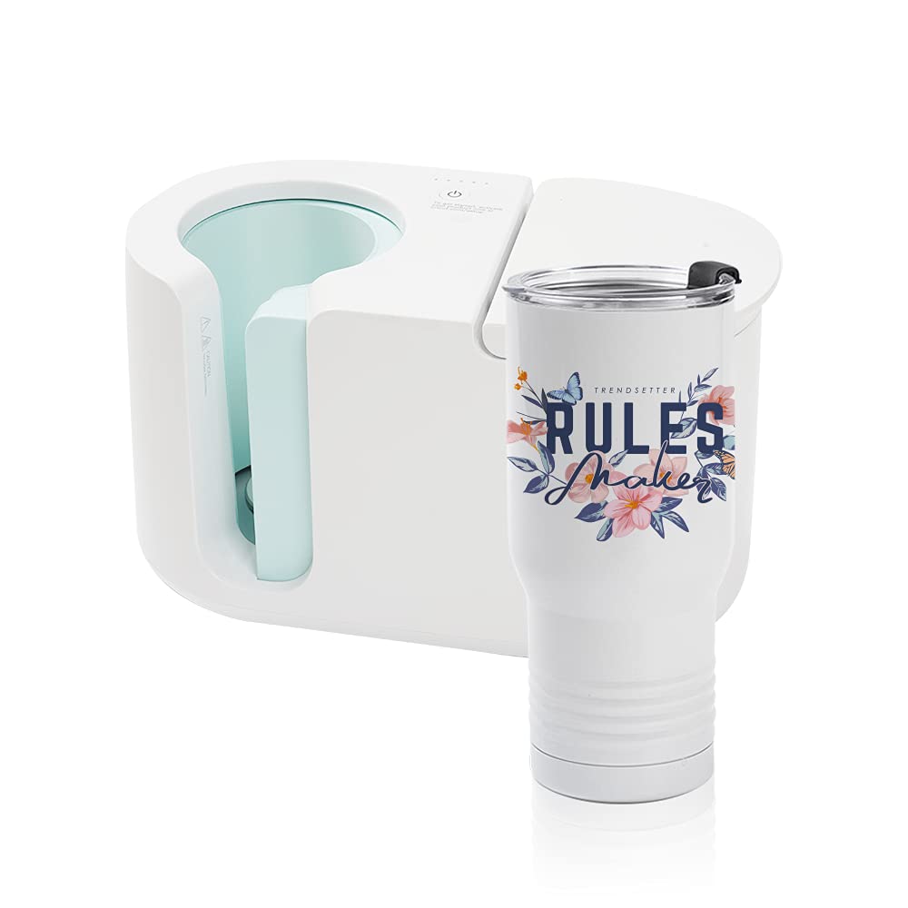 PYD Life Sublimation Tumblers Blanks 22 OZ White Stainless Steel Coffee Travel Car Cups Mugs with Lid for Mug Tumbler Heat Press Machine Printing 4 Pack