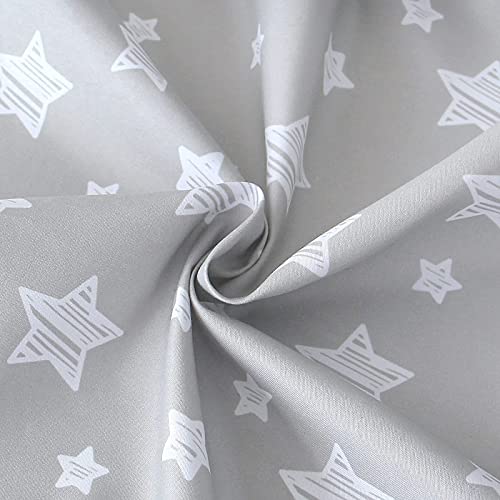 Pack and Play Sheets Fitted Compatible with Graco Pack N Play, Mini Crib Sheets 39"x 27"x 5'' fits Playard Playpen, Lovely Star Print Pack and Play Fitted Sheets for Boys and Girls Mini Crib Bedding