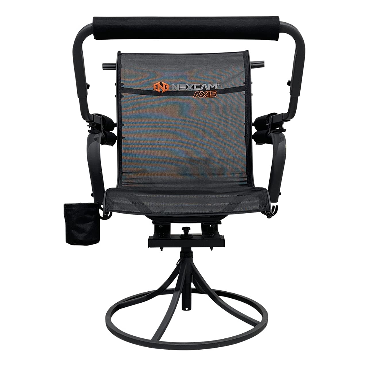 NEXCAM® AXIS SC 360 Shooting Chair. First of its Kind Dual-axis Swivel and Tilting Shooting Chair with Rail. Patent Pending