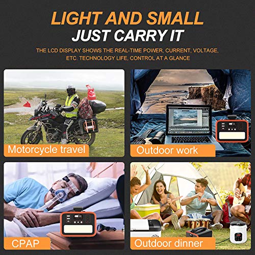 (US Shipping) NECESPOW Portable Power Station,322Wh/100800mAh Lifepo4 Battery Backup Supply Solar Generator,320W(Peak 600W) Pure Sine Wave, PD60W Output for Camping CPAP Outdoor RV Emergency
