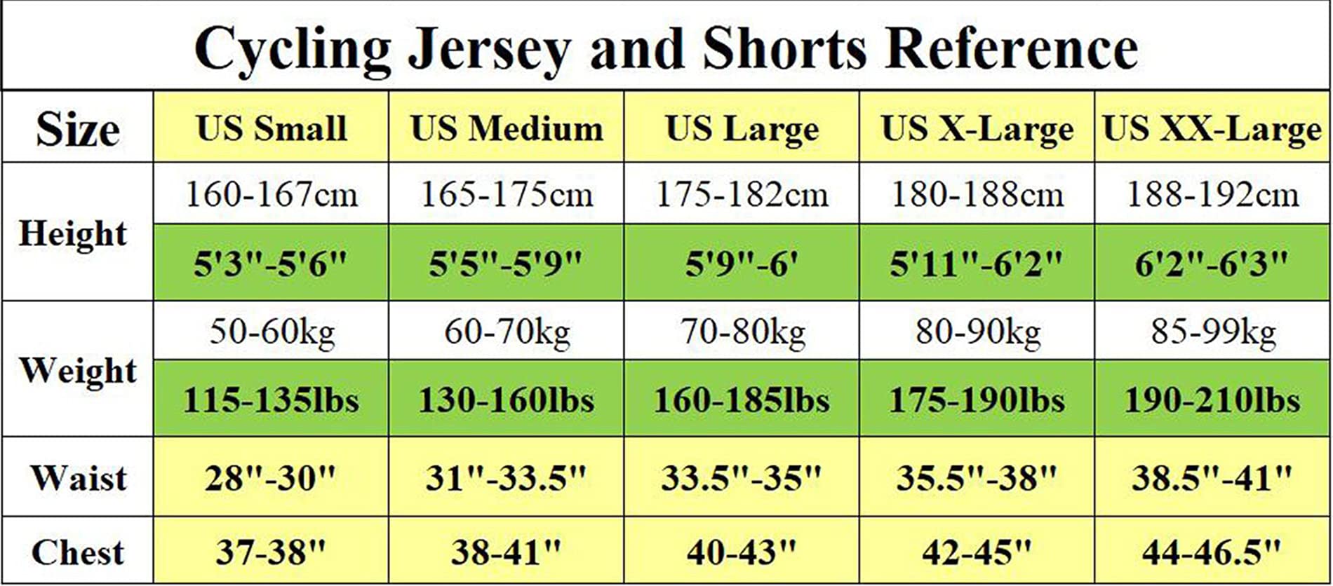 Men Cycling Short Kits Bike Biking Jackets Short Sleeve Padded Riding Gear US XL Yellow