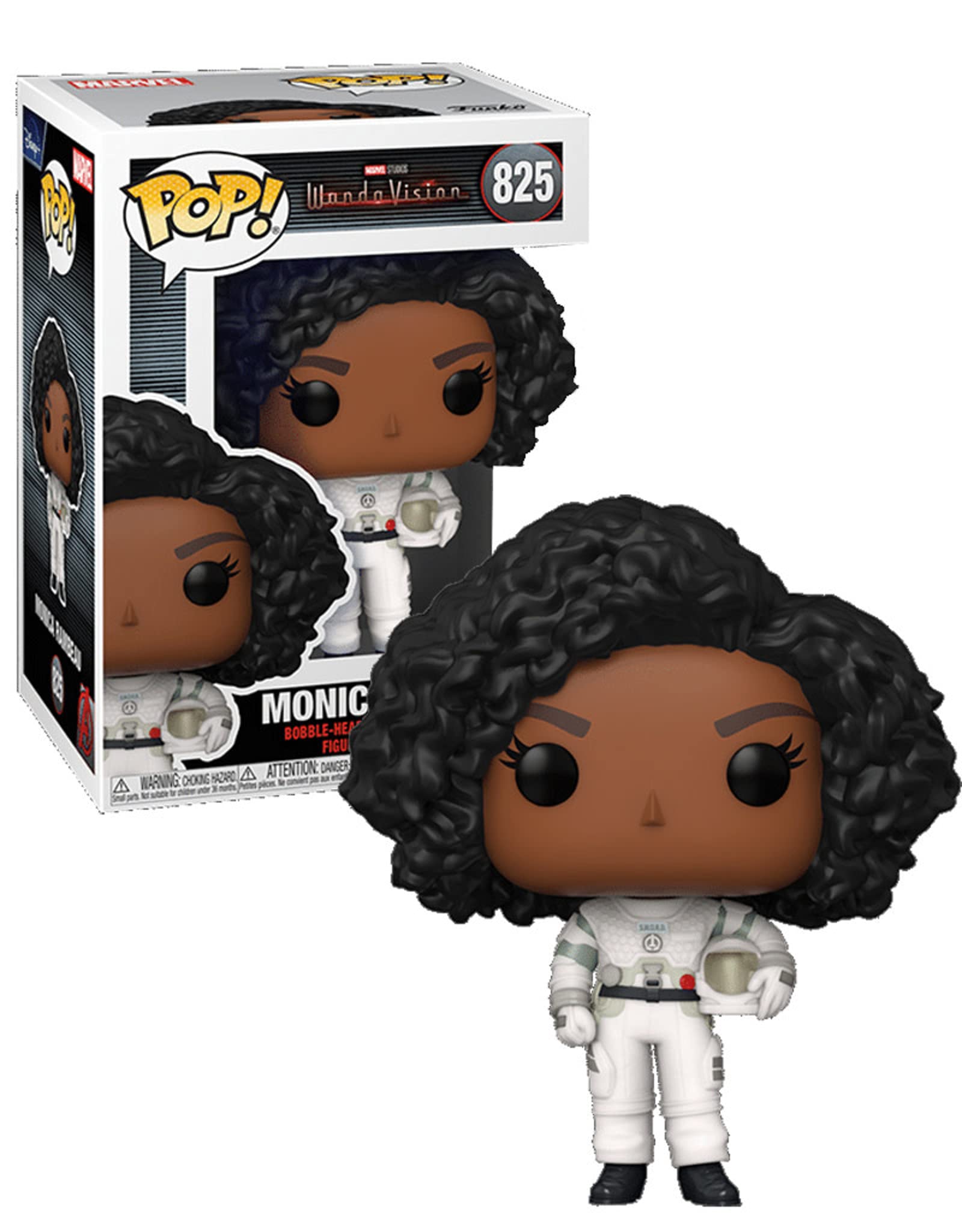 Funko POP Marvel: WandaVision - Monica Rambeau Pop! Vinyl Figure (Bundled with Compatible Box Protector Case), Multicolored, 3.75 inches