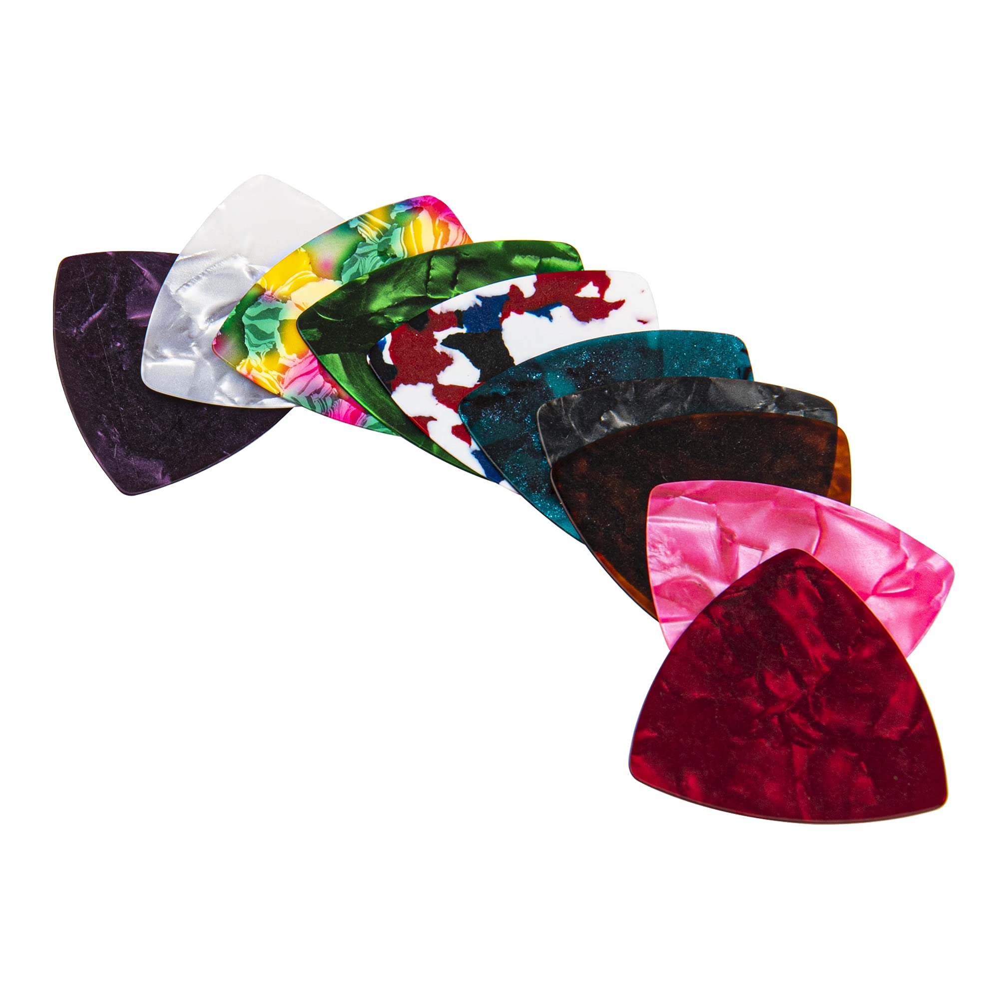 100PCS Yootones Guitar Picks Variety 0.46mm Thin Light Soft Gauge Colorful Compatible with Electric, Acoustic, or Bass Guitar(Mixed Colorful)