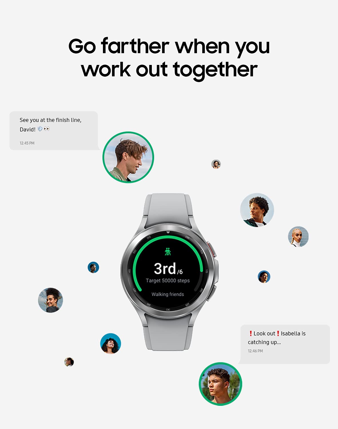 SAMSUNG Galaxy Watch 4 Classic 42mm Smartwatch with ECG Monitor Tracker for Health, Fitness, Running, Sleep Cycles, GPS Fall Detection, Bluetooth, US Version, Silver