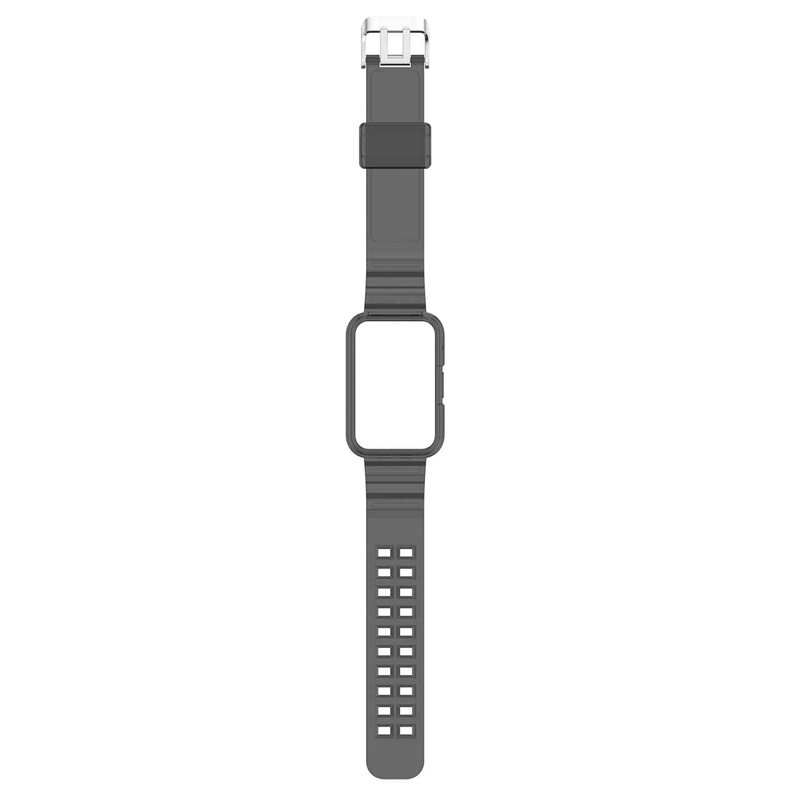 LOKEKE for Huawei Watch Fit Replacement Wrist Band - Transparency Replacement Silicone Wrist Watch Band Strap For Huawei Watch Fit(Black)