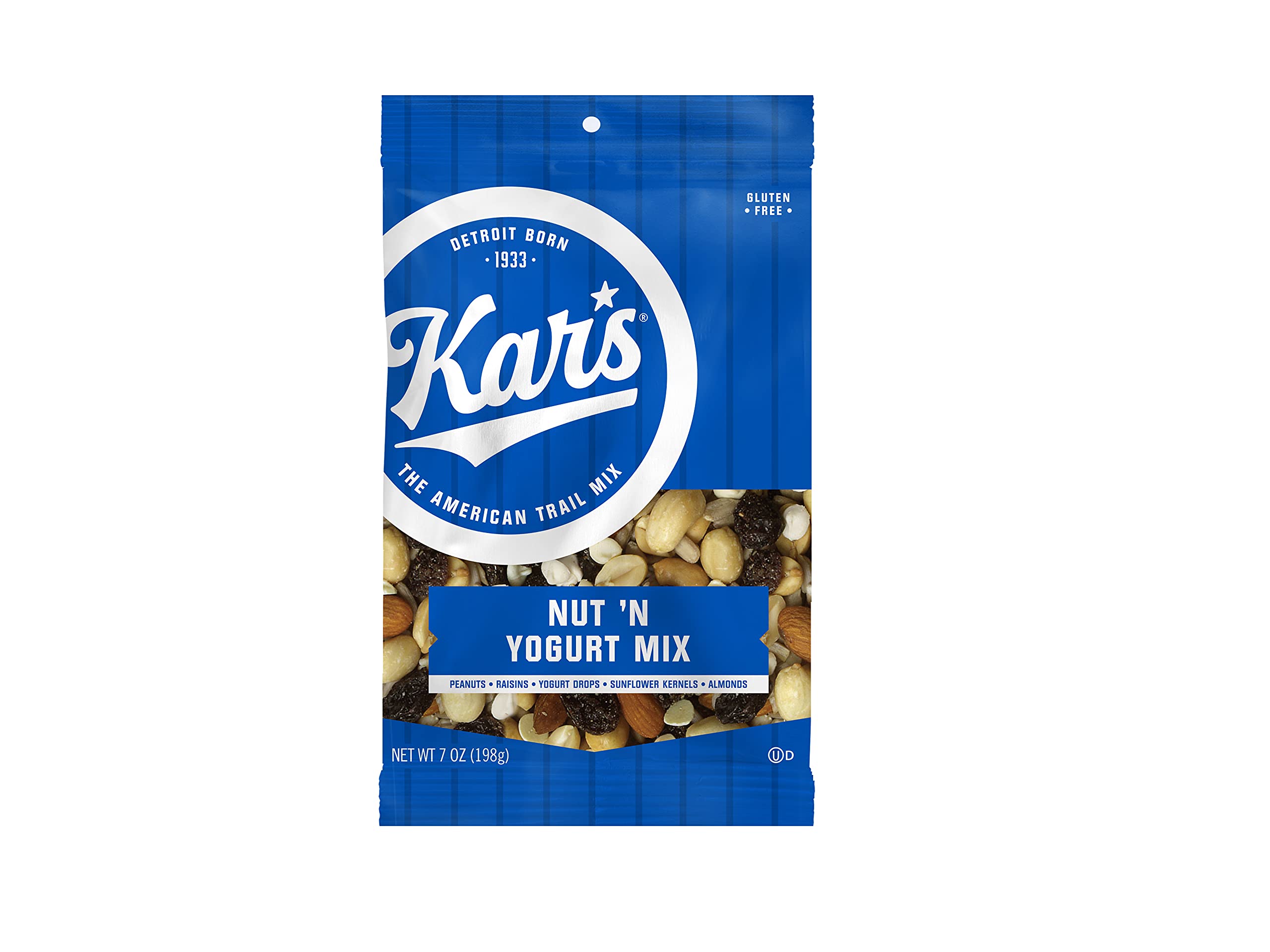 Kar’s Nut 'N Yogurt Trail Mix, 7 oz Snack Mix – Bulk Pack of 12, Gluten- Free Snacks