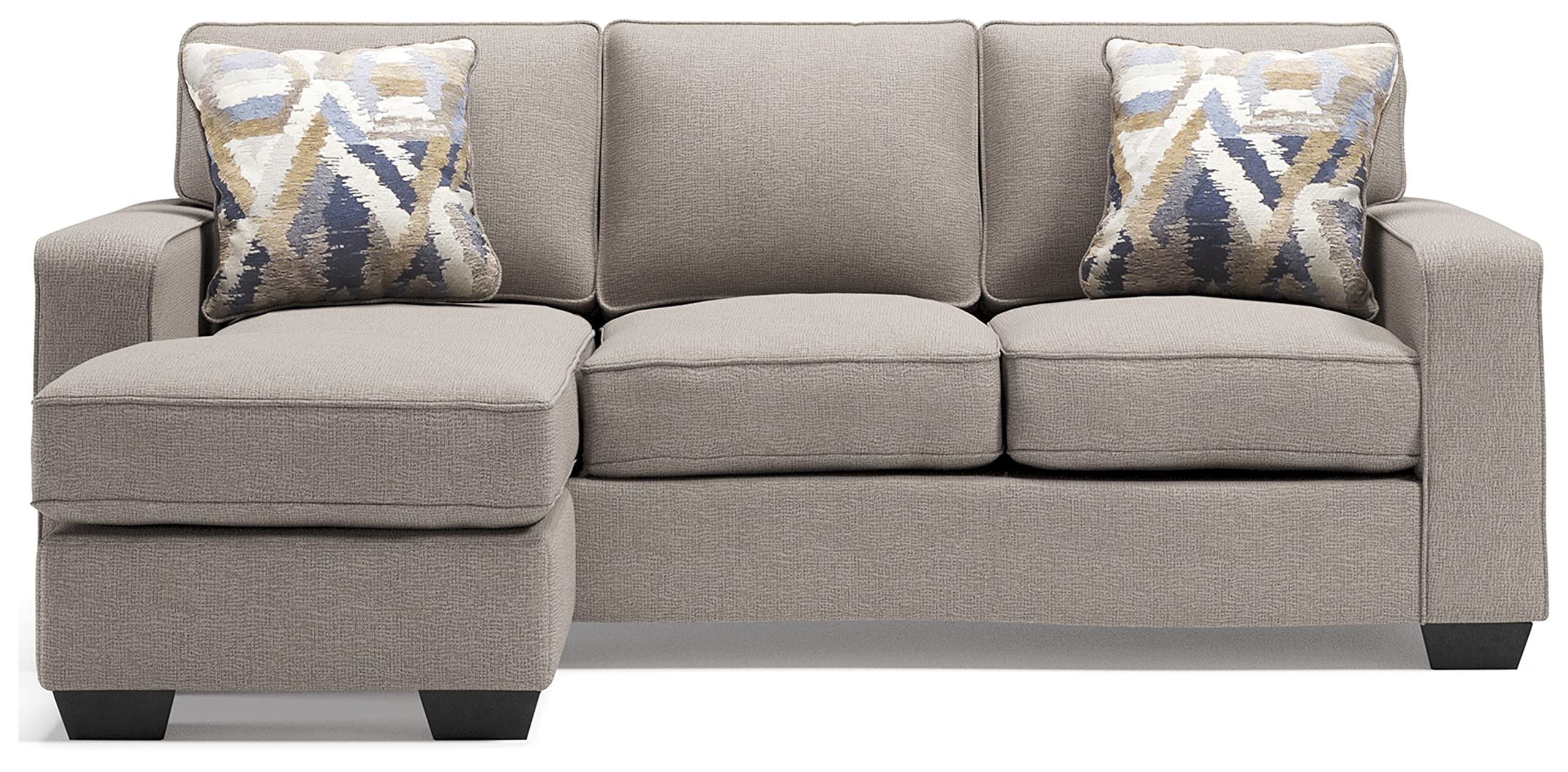 Signature Design by Ashley Greaves Modern Sectional Sofa Couch with Convertible Chaise Lounge, Beige