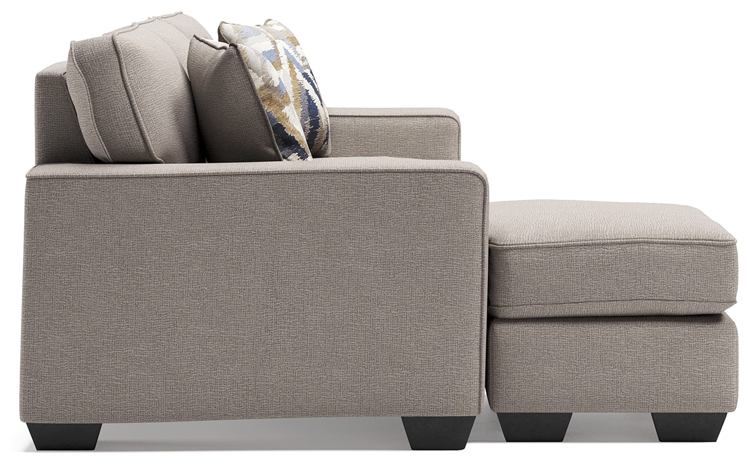 Signature Design by Ashley Greaves Modern Sectional Sofa Couch with Convertible Chaise Lounge, Beige