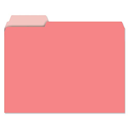 Current Charcoal & Coral File Folders Value Pack - Bulk Set of 24, 6 Pretty Decorative Designs, 1/3 Cut Tabs, Heavy-Duty Paper Stock, Office Supplies for Home & Work, 9-½” x 11-¾” Letter Size