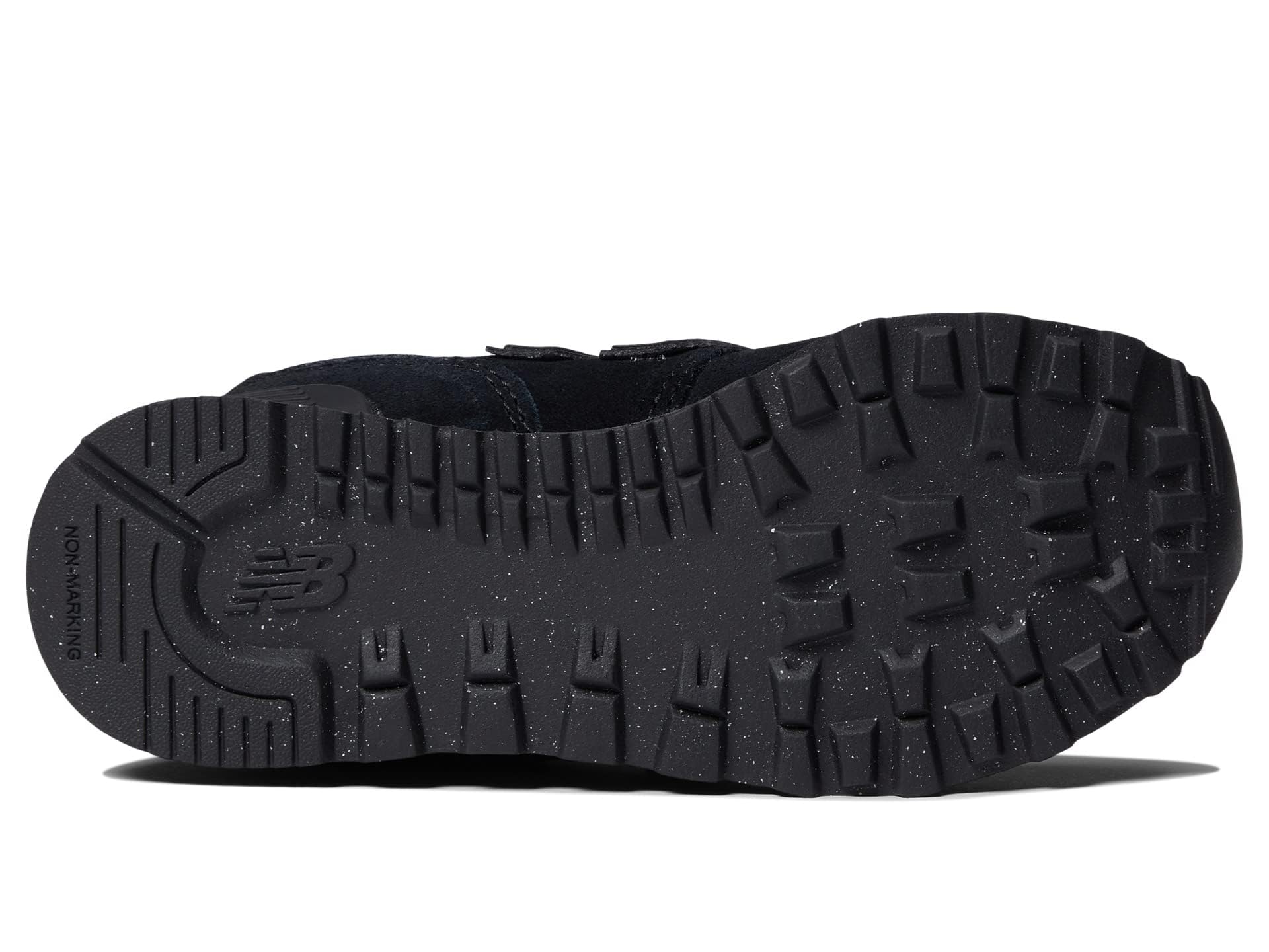 New Balance Boy's 574 Core Lace-Up Sneaker, Black/Black, 4 Big Kid