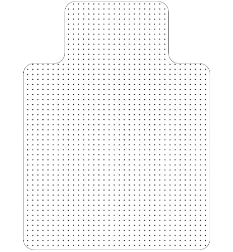 Low Pile Carpet Chair Mats with Lip for Officce - Premium Rolling Thick Home Office Desk Chair Mats for Carpet Floor. Protect Carpeted Floor Under Desks and Chairs. (36'' x 48'' x 1/10''), (CMC22)