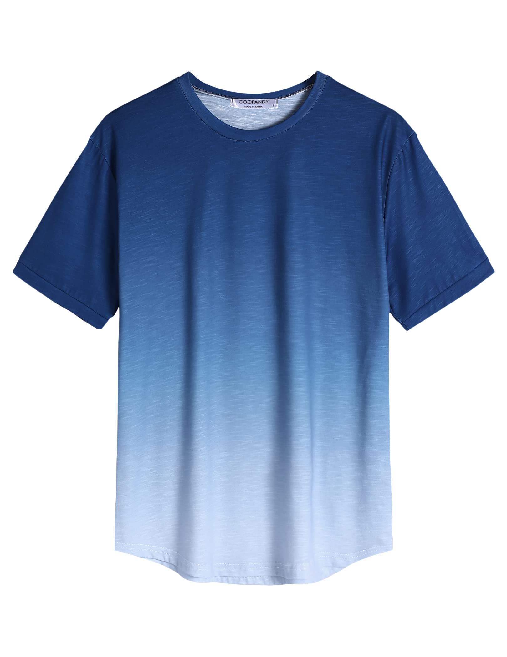 COOFANDY Men's Tie Dye Print Muscle T Shirt Fashion Fitness Quick Dry Fitted Tee