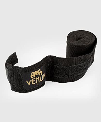Venum Kontact Boxing Hand Wraps - Black/Gold, 98 in