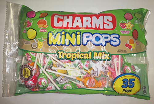 Charms Mini Pops Suckers Tropical Mix (35ct) 6.3oz