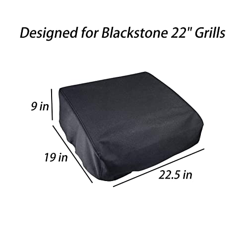 Griddle Cover Water Proof 22 Inch Table Top Griddle Cover for Blackstone, Black