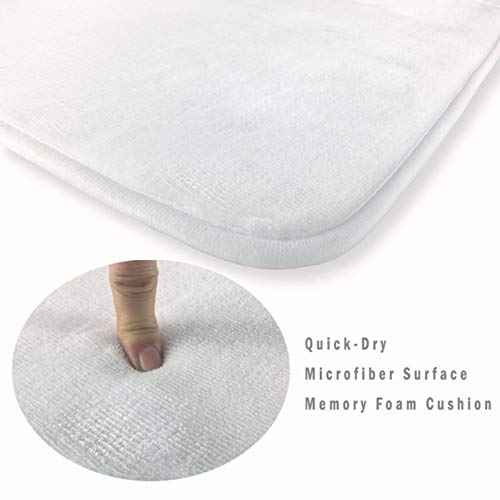 SWEET TANG Funny Bath Mats Rug Set 2 Piece for Bathroom Toilet Bathtub Decor, Non-Slip & Fast Dry Bath Floor Mat, Ultra Absorbent Memory Foam U-Shaped Contour Rugs Red Chili