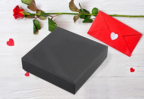 Frantis 20 Pack Jewelry Gift Boxes, Thick Paper Box Bulk for Jewelry Gift Packaging, Bracelet Gift Case with Cotton Filled and Lids-Black