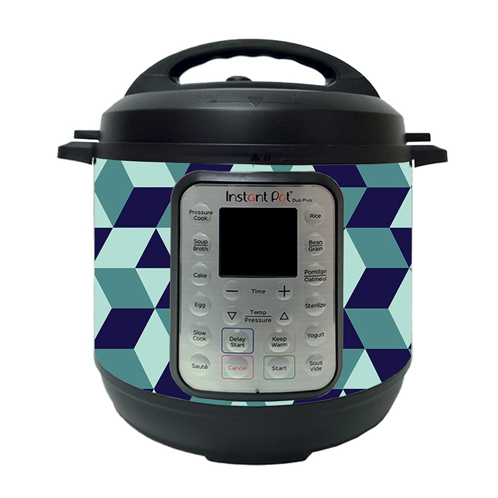 MightySkins Skin Compatible with Instant Pot Duo 6-QT - Geo Tile | Protective, Durable, and Unique Vinyl Decal wrap Cover | Easy to Apply, Remove, and Change Styles | Made in The USA