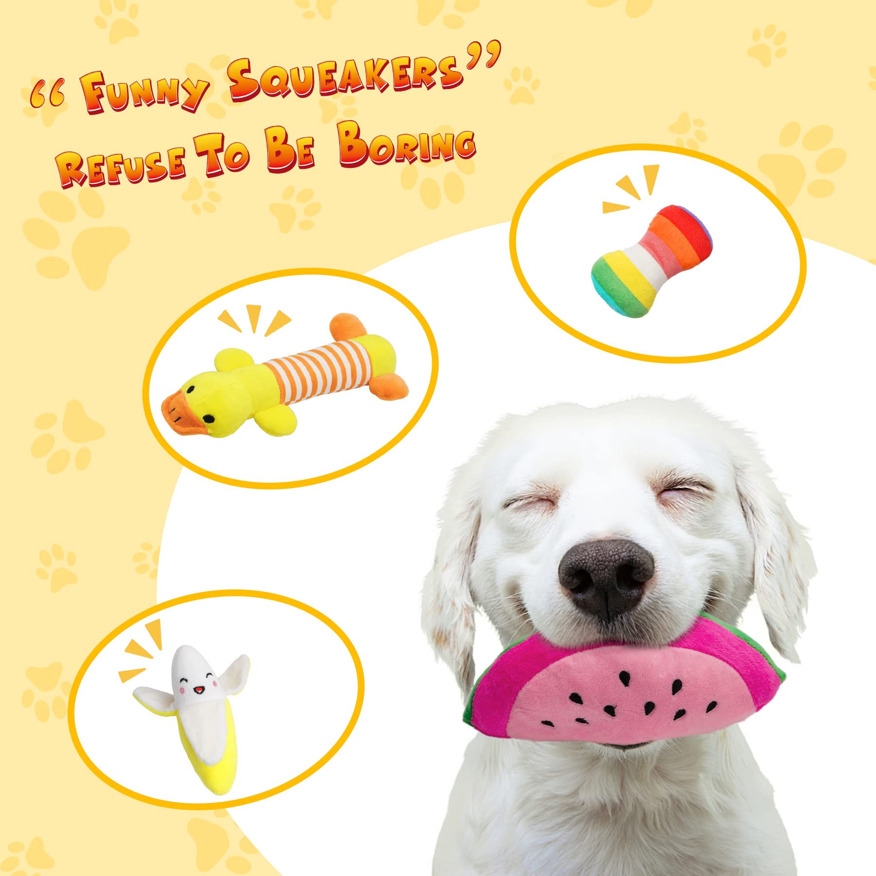 KIPRITII Luxury Puppy Chew Toys - 20 Pack With Rope, Squeaky, and Bite Toys for Teething Small Dogs